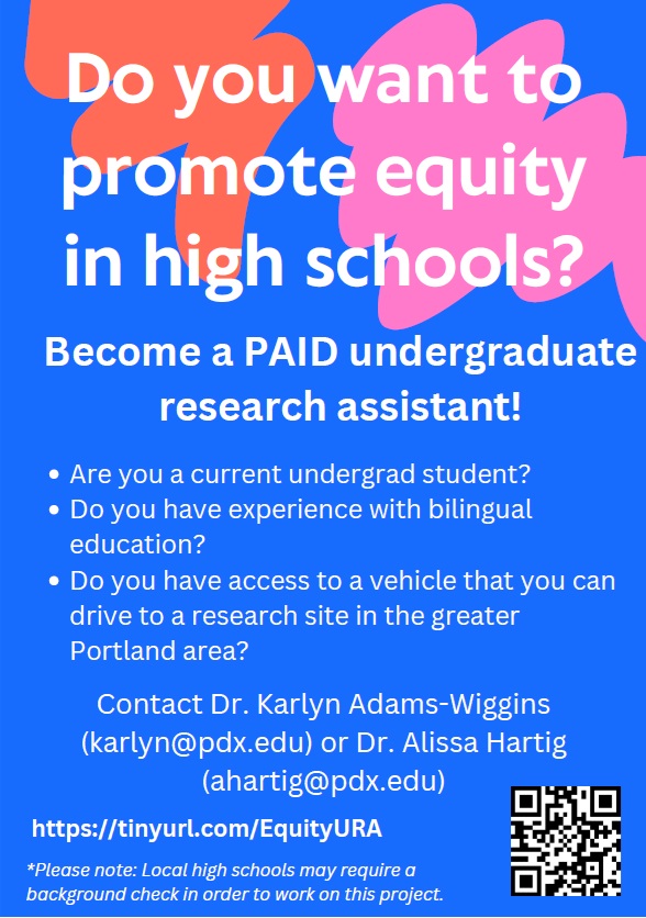 Now Hiring Undergraduate Research Assistant Isc Pdx Identity In
